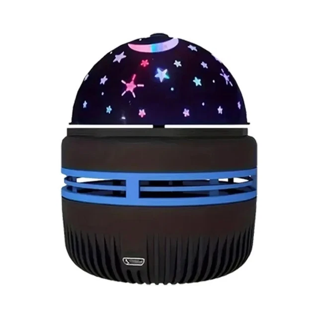 USB ROTATING STARRY Sky Projector Lamp – Magic Moon & Star Night Light ...