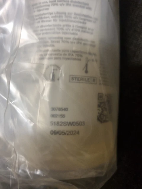 Sterile Tub Container Klercide Ecolab Hard Surface Disinfectant 70 30