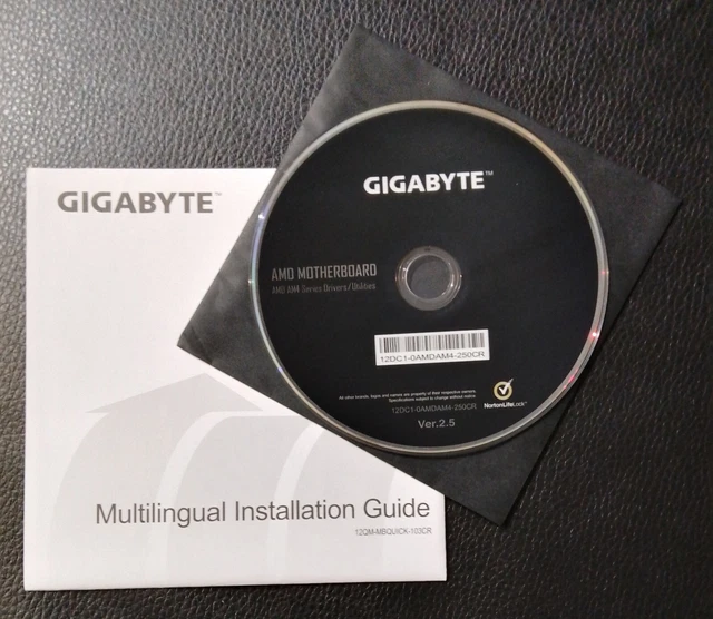 GIGABYTE AMD AM4 Series Motherboard Utility Driver CD Disc 12DC1 ...
