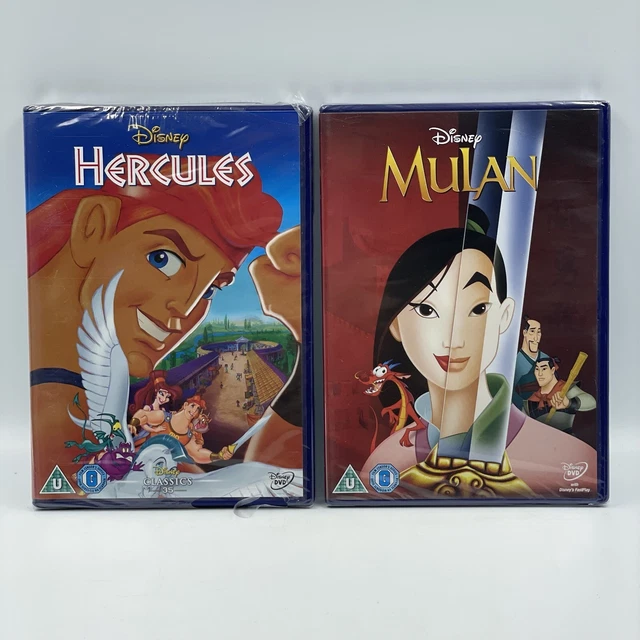 HERCULES / MULAN [DVD] 2 x Disney Classic Films • UK R2 • New & Sealed ...