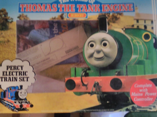 THOMAS THE TANK engine Percy Electric Train Set By Hornby £80.00 ...