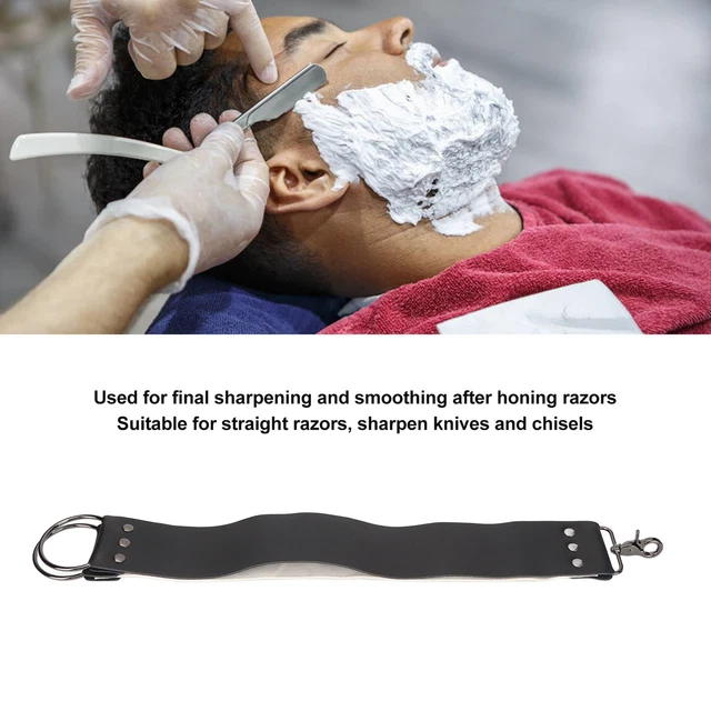 STRAIGHT STROP SHARPENING Strap Double Layer Barber Blade Sharpe DM5 ...