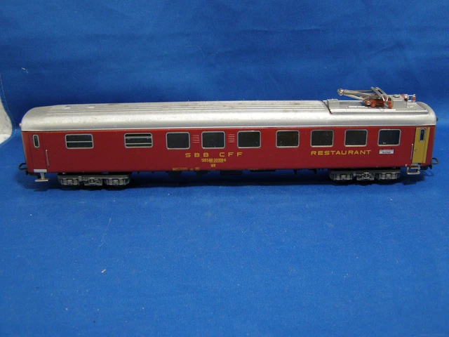 HO MARKLIN 4064+ 4068 Express Coach + Restaurant/ Dining Car SBB CFF HJ ...