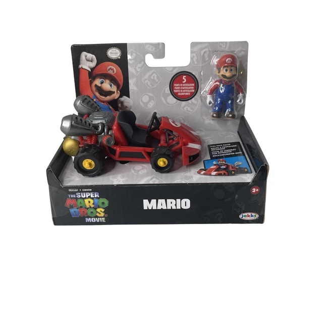 NINTENDO SUPER MARIO Bros Movie Pull Back Tot Racer Kart Mario Figure ...