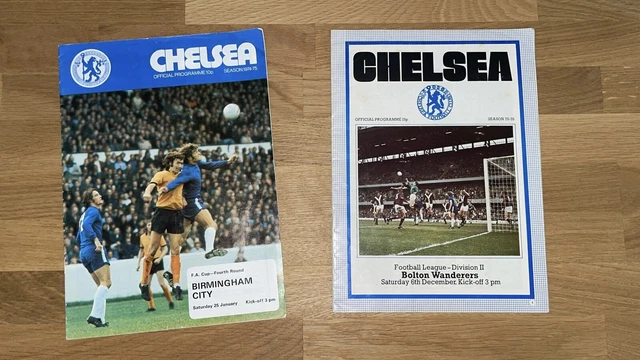 CHELSEA FC VINTAGE football programmes £0.99 - PicClick UK