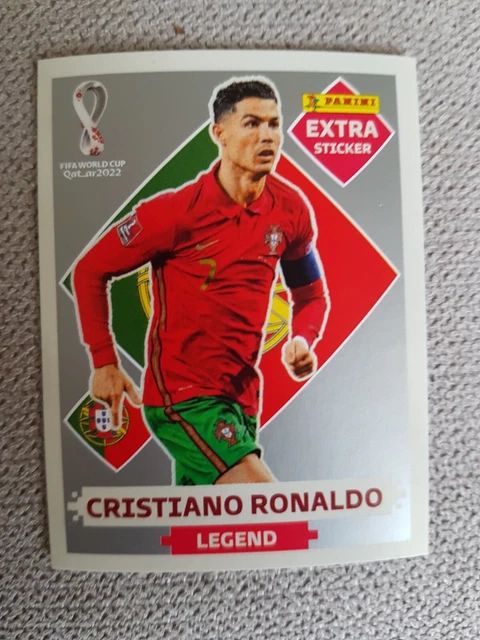 PANINI FIFA WORLD Cup Qatar 2022 Cristiano Ronaldo Silver Legend Extra ...