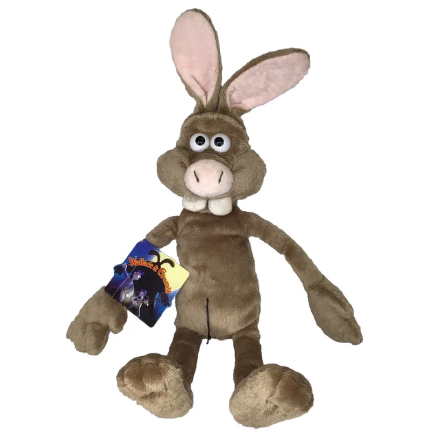 WALLACE & GROMIT Rare “Hutch” Rabbit Soft Toy 16” (Curse Of The Were ...