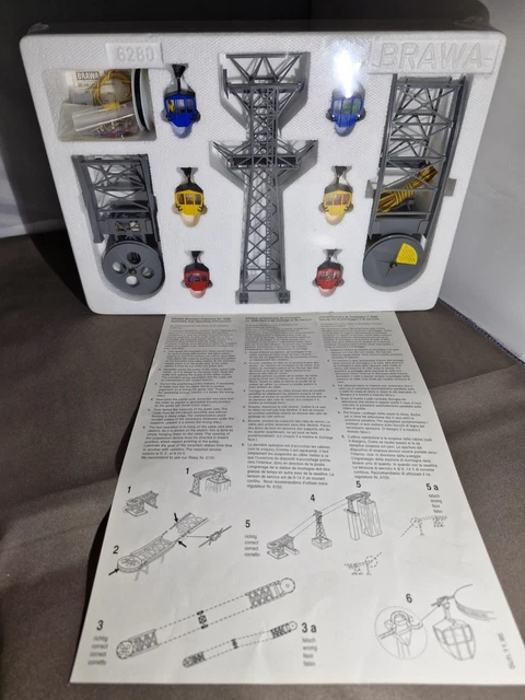 BRAWA 6280 KANZELWAND-SEILBAHN-SET, noch in Folie eingeschweißt und ...