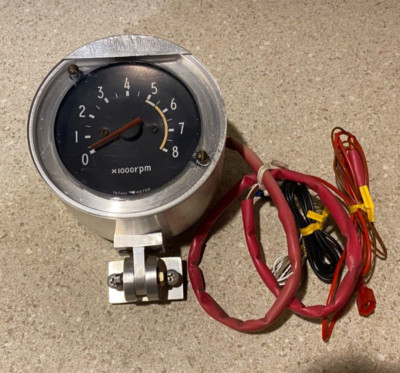 VINTAGE YAZAKI TACHOMETER 8K RPM Muscle Car Tach Hot Rat Rod Gauge ...