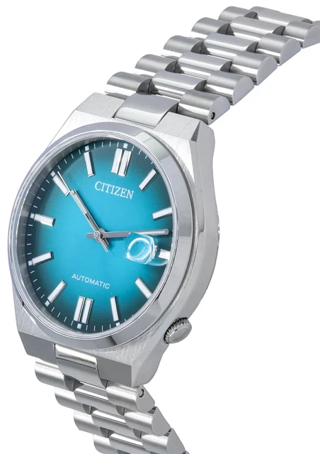 CITIZEN TSUYOSA STAINLESS Steel Turquoise Dial Automatic NJ0151-88X ...