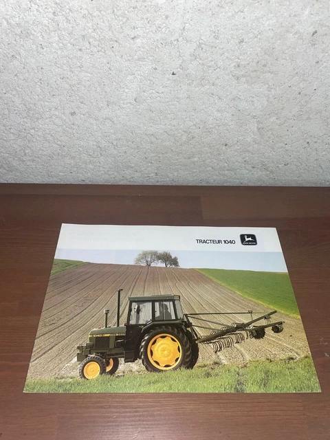 BROCHURE PROSPEKT PROSPECTUS TRACTEUR JOHN DEERE 1040 tractor-traktor-someca-ih EUR 4,99 ...