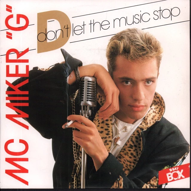MC MIKER G Don't Let the Music Stop 7" vinyl Sweden Beat Box 1987 with ...
