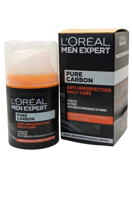 L'OREAL MEN EXPERT Anti Imperfection Daily Care Mosturiser 50ml Pure ...