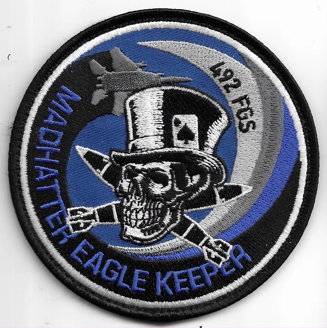 USAF PATCH 492 Fgs F-15E Eagle Keeper Raf Lakenheath Us Air Force ...
