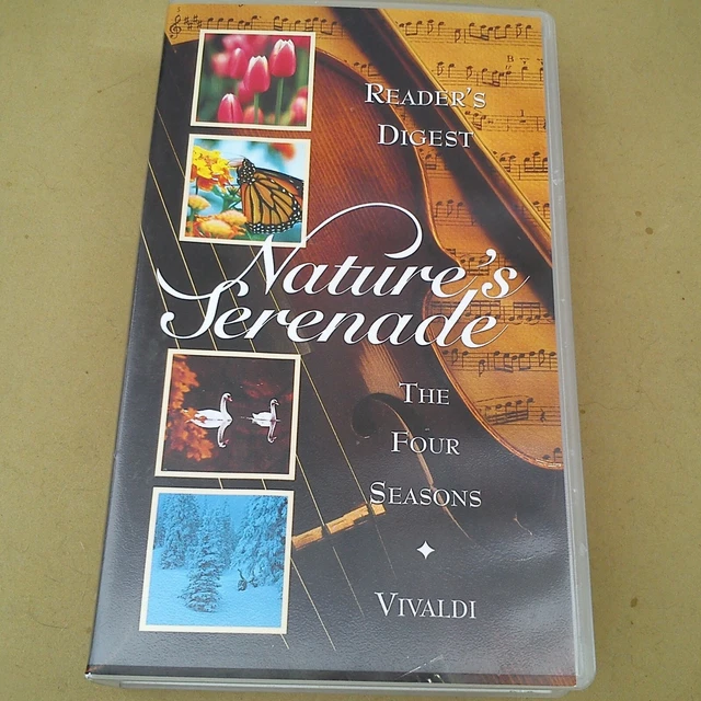 NATURE'S SERENADE CLASSICAL Music Video VHS Vivaldi Four Seasons Reader ...