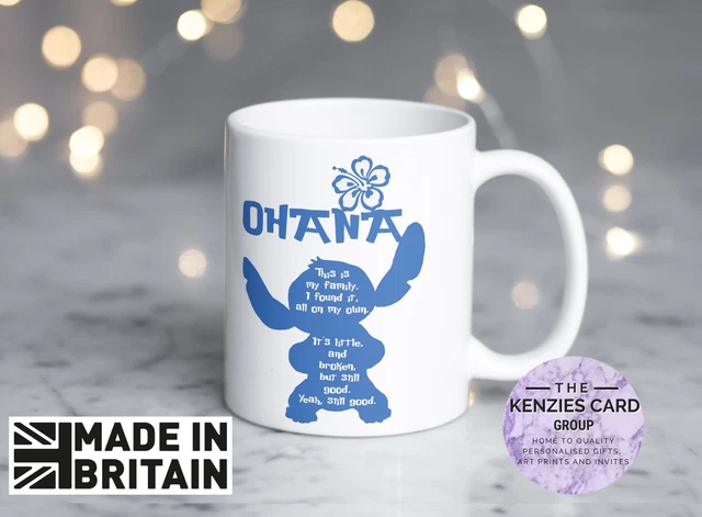 PERSONALISED DISNEY'S LILO and Stitch Ohana Means Family Stitch Poem ...