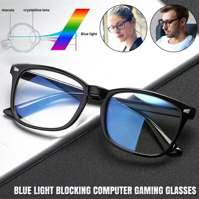 BLUE LIGHT BLOCKING Glasses for Men & Women Anti Glare Computer Gaming ...