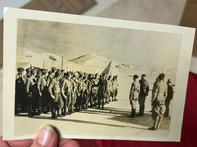 POLISH SOLDIERS IN Libya inspected bt Gen Kopanski 1942 Indep ...