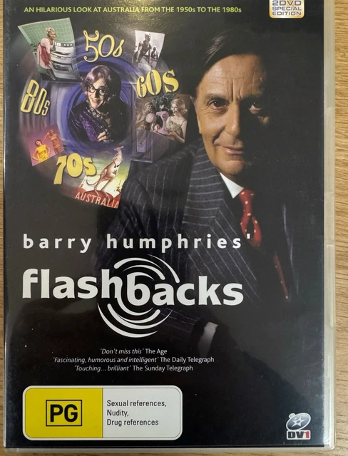 BARRY HUMPHRIES' FLASHBACKS 2 x DVD Documentary AS NEW! $24.29 ...