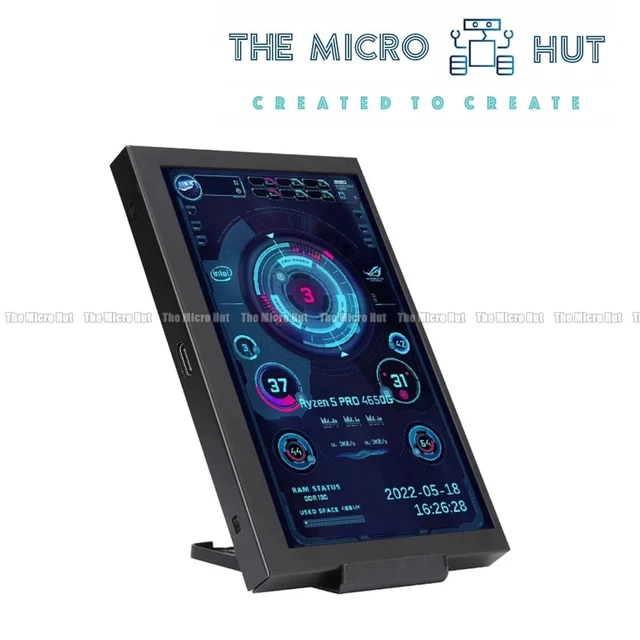 5 INCH IPS TYPE-C Secondary Display for Sensors CPU GPU RAM HDD ...