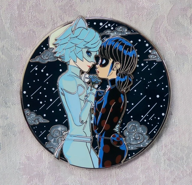 Fantasy Pin Ladybug And Cat Noir Le By The Moonlight Pop Jumbo Miraculous Tales £3988 Picclick Uk
