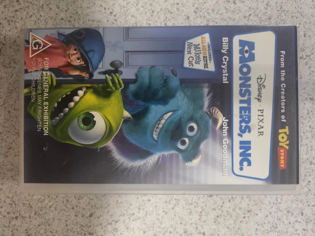 MONSTERS INC VHS Tape PAL Disney Pixar $15.00 - PicClick AU