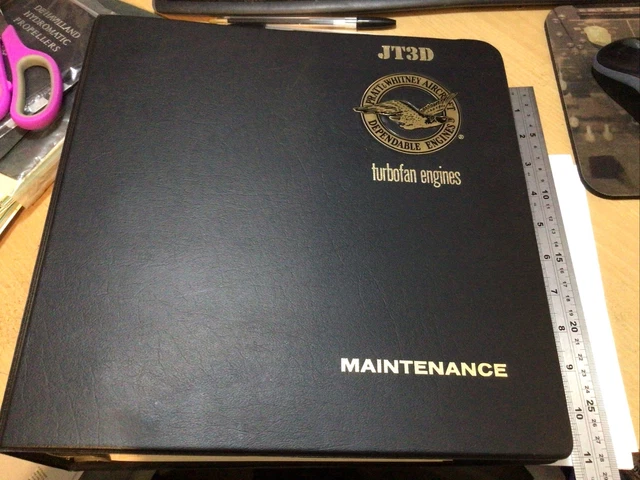 PRATT & WHITNEY JT3D Turbofan Engine Maintenance Manual Ch 72,73,74,75 ...