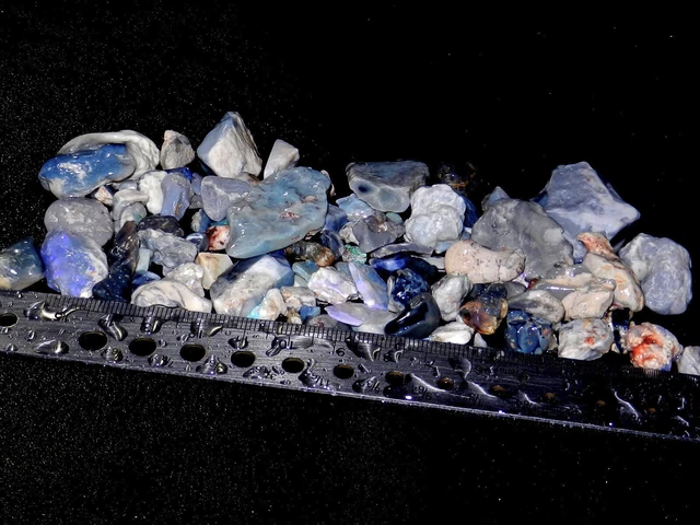 529,40 KT AUSTRALIAN LIGHTNING RIDGE ROUGH BLACK OPAL,"COLOR" EUR 65,72 ...