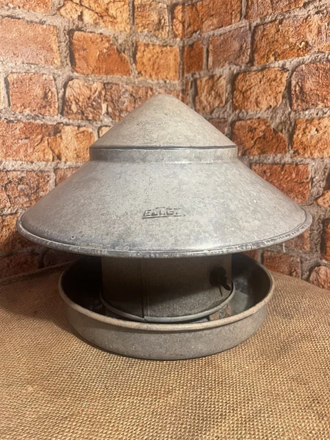 VINTAGE ELTEX GALVANISED CHICKEN FEEDER £29.99 - PicClick UK