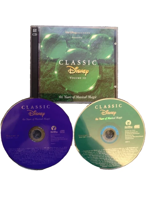 CLASSIC DISNEY VOLUME III 60 years, of music magic dbl CD album ex/g ...