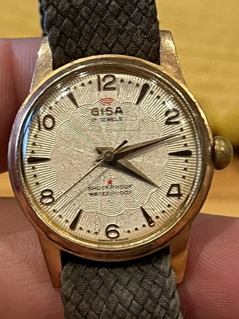 VINTAGE WATCH RARE 1950S Gisa Swiss Made Timepiece In Really Lovely ...