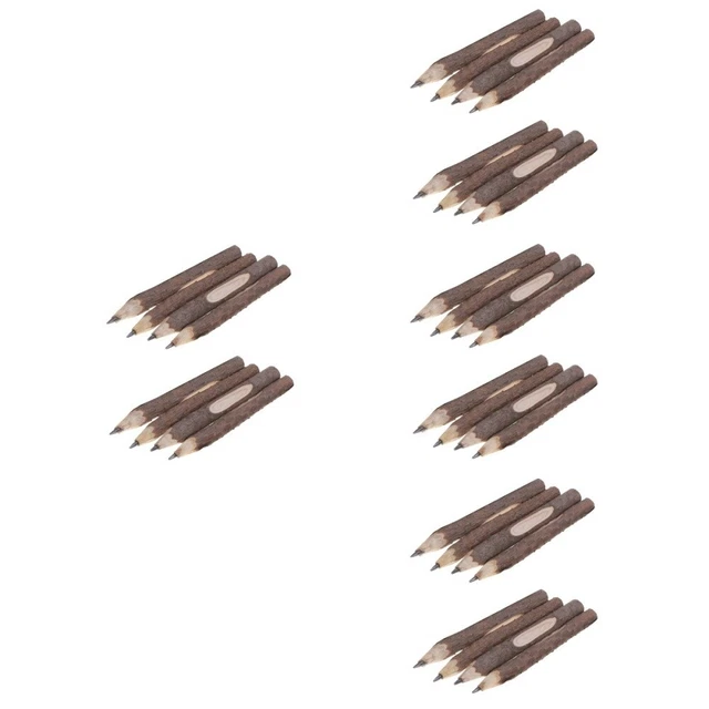 32 PCS MATITA Di Corteccia Naturale Matite Per Bambini Legno Bambino ...