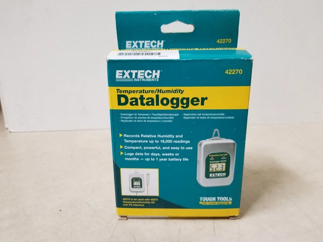 EXTECH 42270 DATA Logger,Temperature and Humidity $149.45 - PicClick