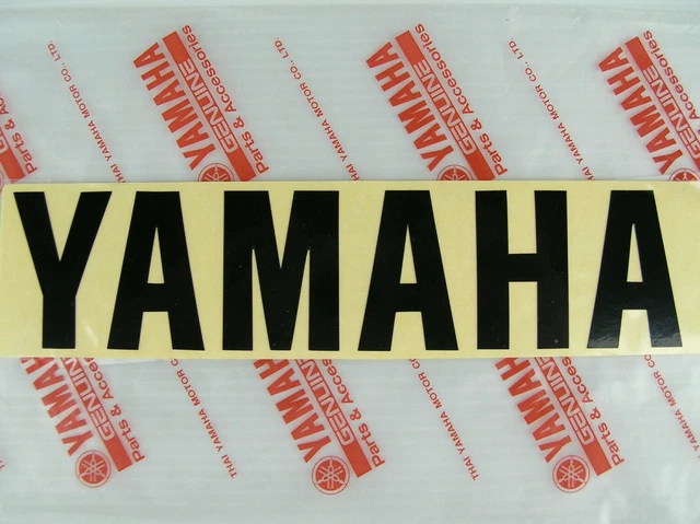 ORIGINAL YAMAHA AUFKLEBER-STICKER-12CM-SCHWARZ-LOGO-EMBLEM-120MM ...