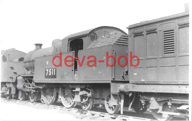 RAILWAY PHOTO LNER H2 7511 Colwick 1947 Metropolitan Jones 4-4-4T Loco ...