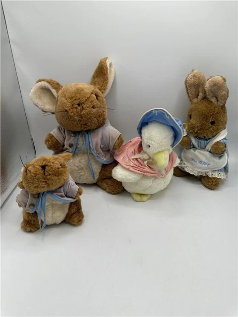 BEATRIX POTTER BUNDLE joblot peter rabbit x2 mrs rabbit gemima ...