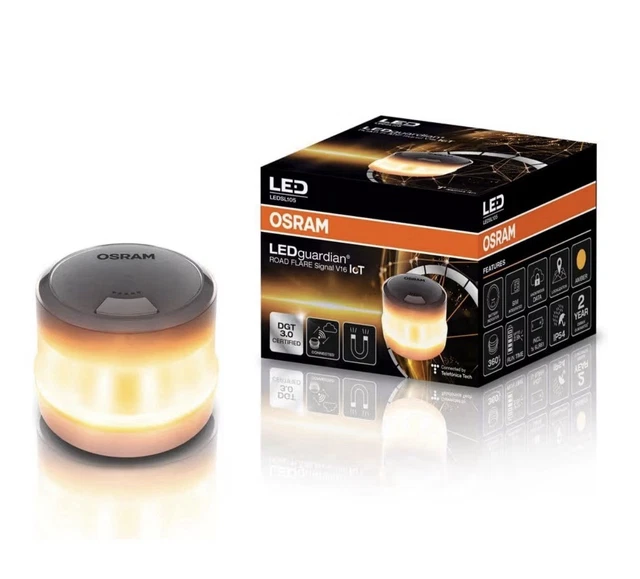 OSRAM LEDGUARDIAN ROAD Flare Signal V16 IoT DGT 3.0 LED-Warnleuchte GPS ...