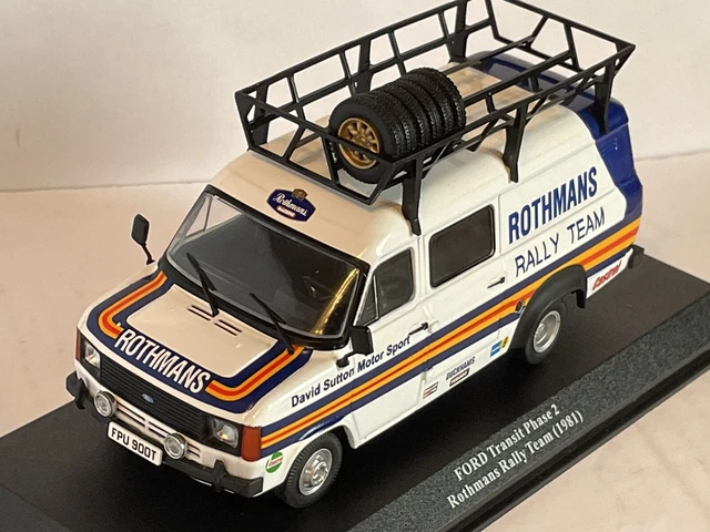 1/43 FORD TRANSIT David Sutton Support Service Van Rothmans Rally Team ...