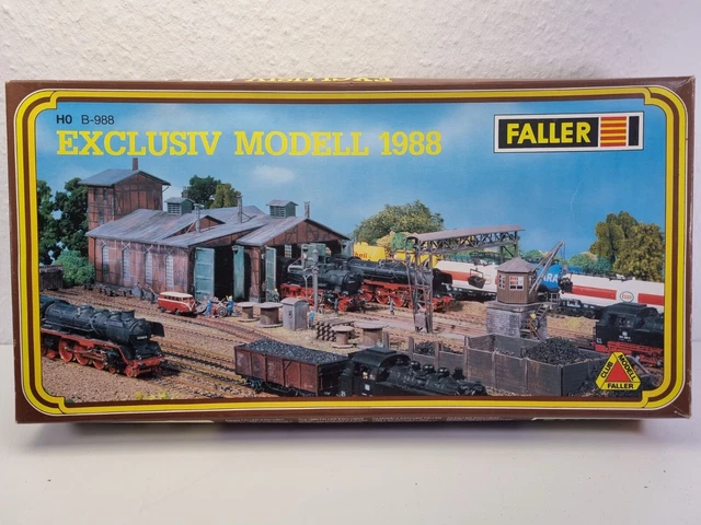 FALLER H0 B-988 Bahnbetriebswerk Exclusiv Modell 1988 Bausatz NEU/OVP EUR 160,00 - PicClick DE
