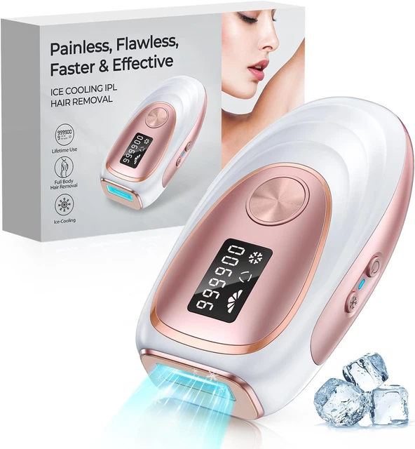 ICE COOLING IPL Laser Hair Removal Device - Painless & Long Lasting ...