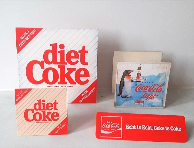4 COCA COLA The Netherlands Dutch Advertsing stand and English Diet ...