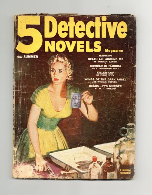 5 DETECTIVE NOVELS Magazine Pulp Jun 1953 Vol. 6 #1 GD £17.49 - PicClick UK