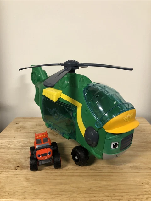 BLAZE AND THE Monster Machines Swoops Helicopter Green Copter Fisher ...