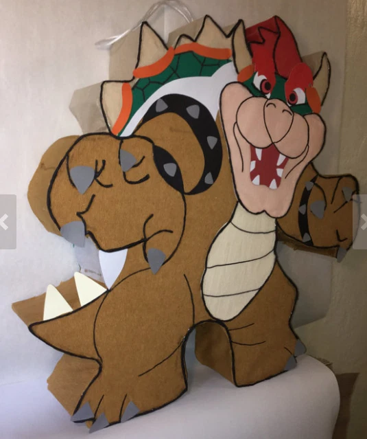 BOWSER PINATA. INSPIRED. Bowser Piñata. Bowser Birthday Party. Mario ...
