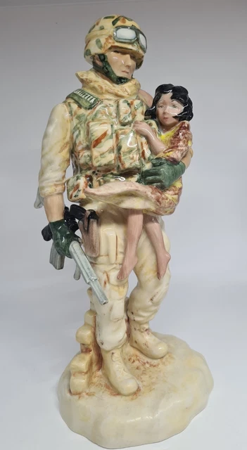 PEGGY DAVIES KEVIN Francis In The Arms Of A Hero figurine Ltd Ed 89 of ...