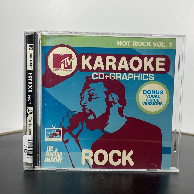 MTV KARAOKE CD+GRAPHICS Hot Rock Vol.1 The Singing Machine 16 Tracks $6 ...