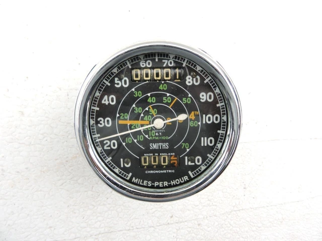 WORKING SMITHS 467/107/L Speedometer Pre-Unit Triumph 650 6T ...
