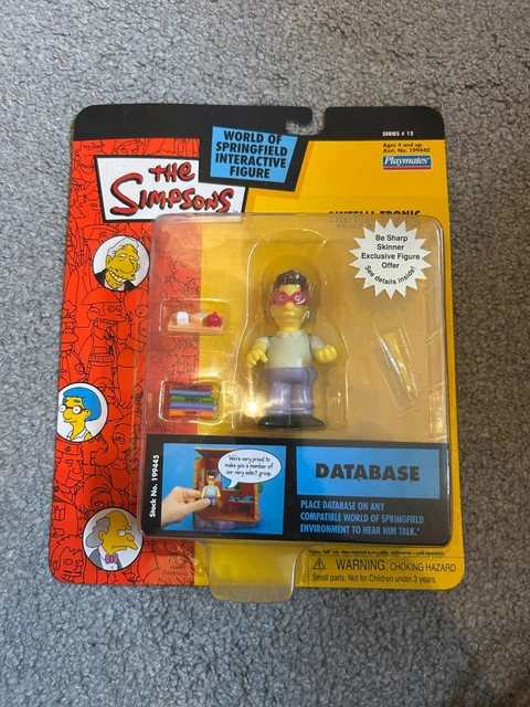 PLAYMATES WOS THE Simpsons - Database - Series 12 Action Figure (Free P ...