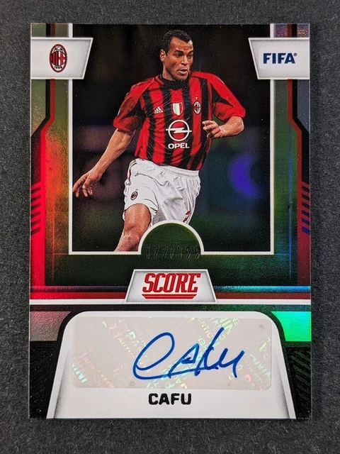2023-24 PANINI SCORE FIFA CAFU 177/199 Auto Base Set AC Milan FC #SS-C ...