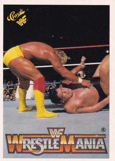 HULK HOGAN ANDRE The Giant WWF Wrestling Classic Trading Card 1990 #27 ...